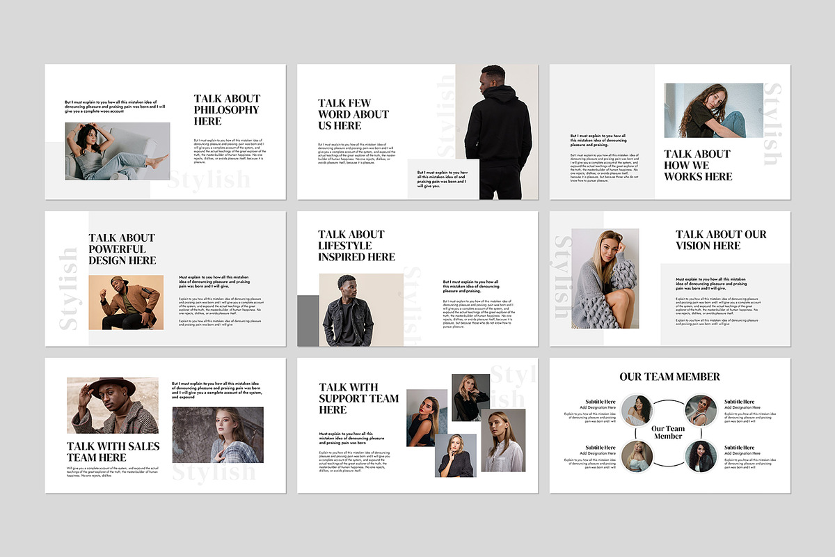 Stylish Sway Presentation Template, a Presentation Template by ...