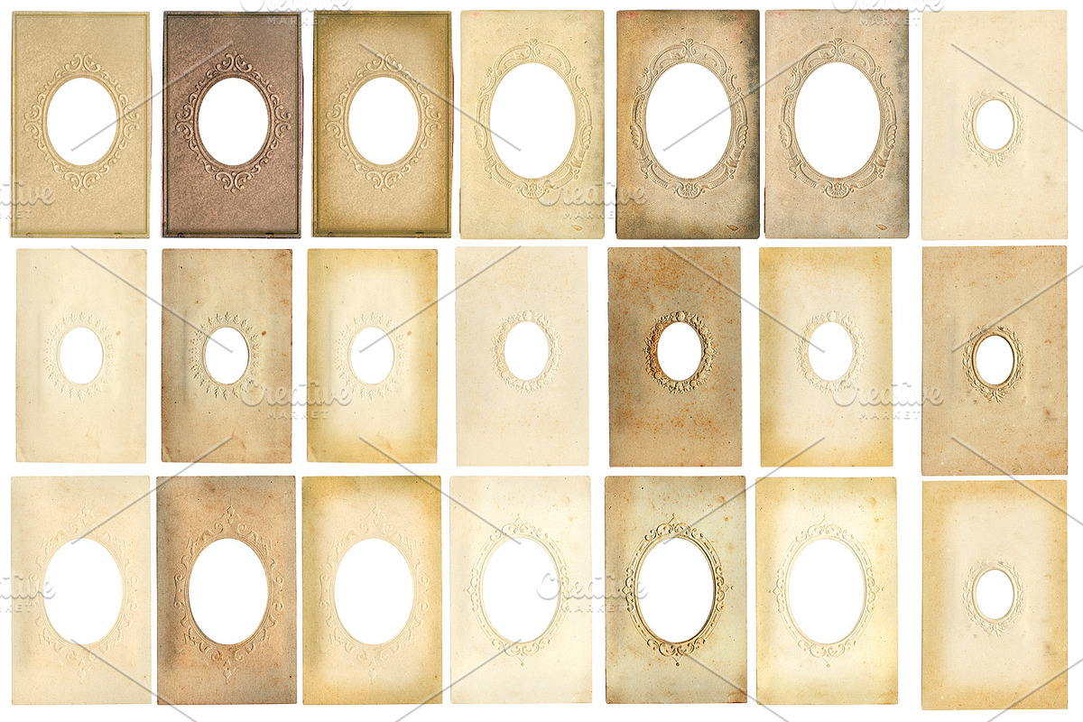 Vintage Paper Photo Frames, an Object Graphic by Eclectic Anthology