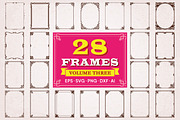 28 Decorative frames borders set #3