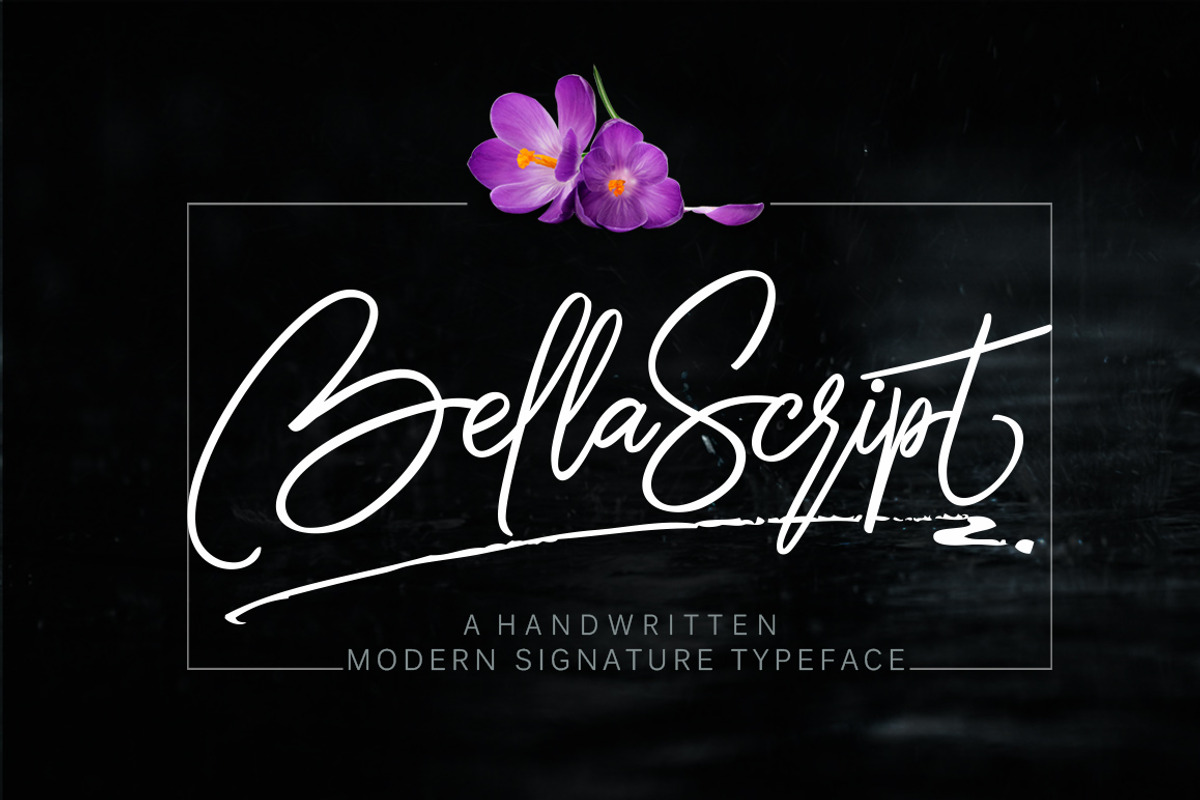 bella script, a Script Font by joelmaker