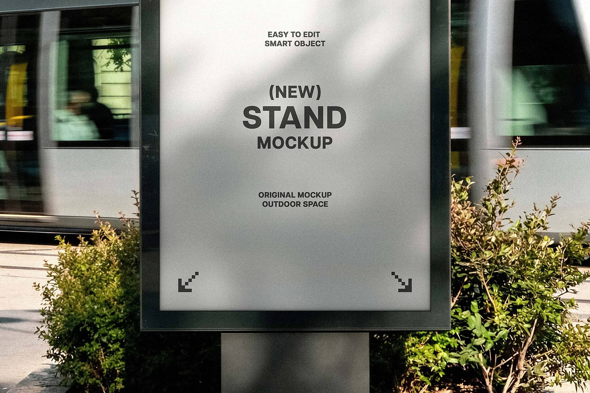 Outdoor Advertising Stand Mockup, an Advertising Mockup by Design Squad