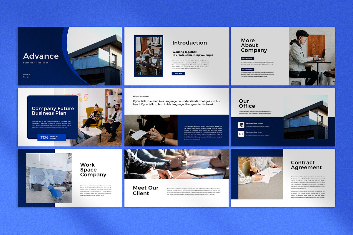 Advance Powerpoint Presentation, a Presentation Template by slidenotion