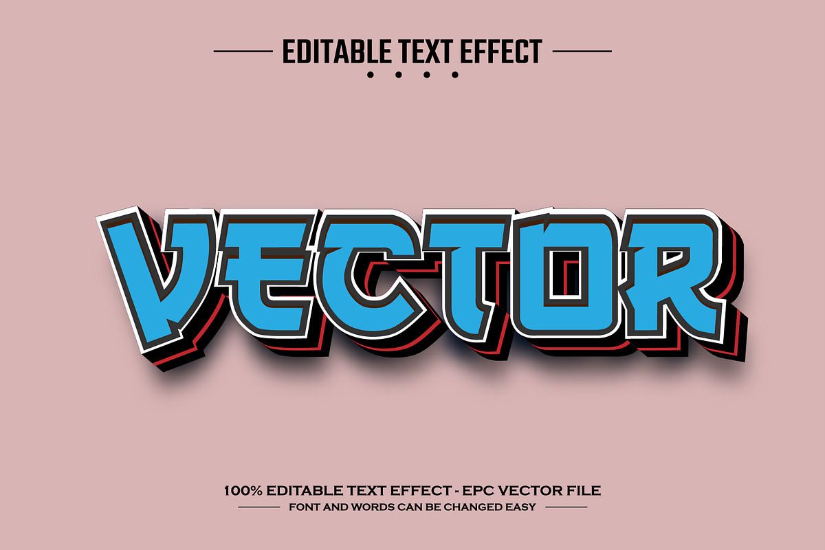 Comic 7 3D editable text effect