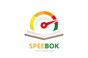 Speedometer and open book logo, a Branding & Logo Template by GraphiShop