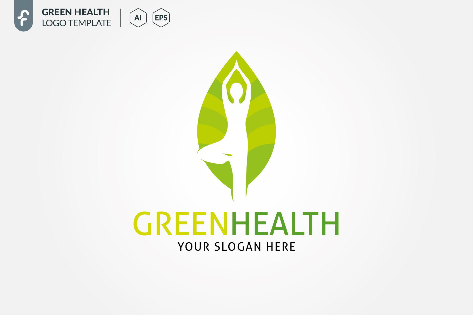 Green Health Logo, a Branding & Logo Template by ft.studio