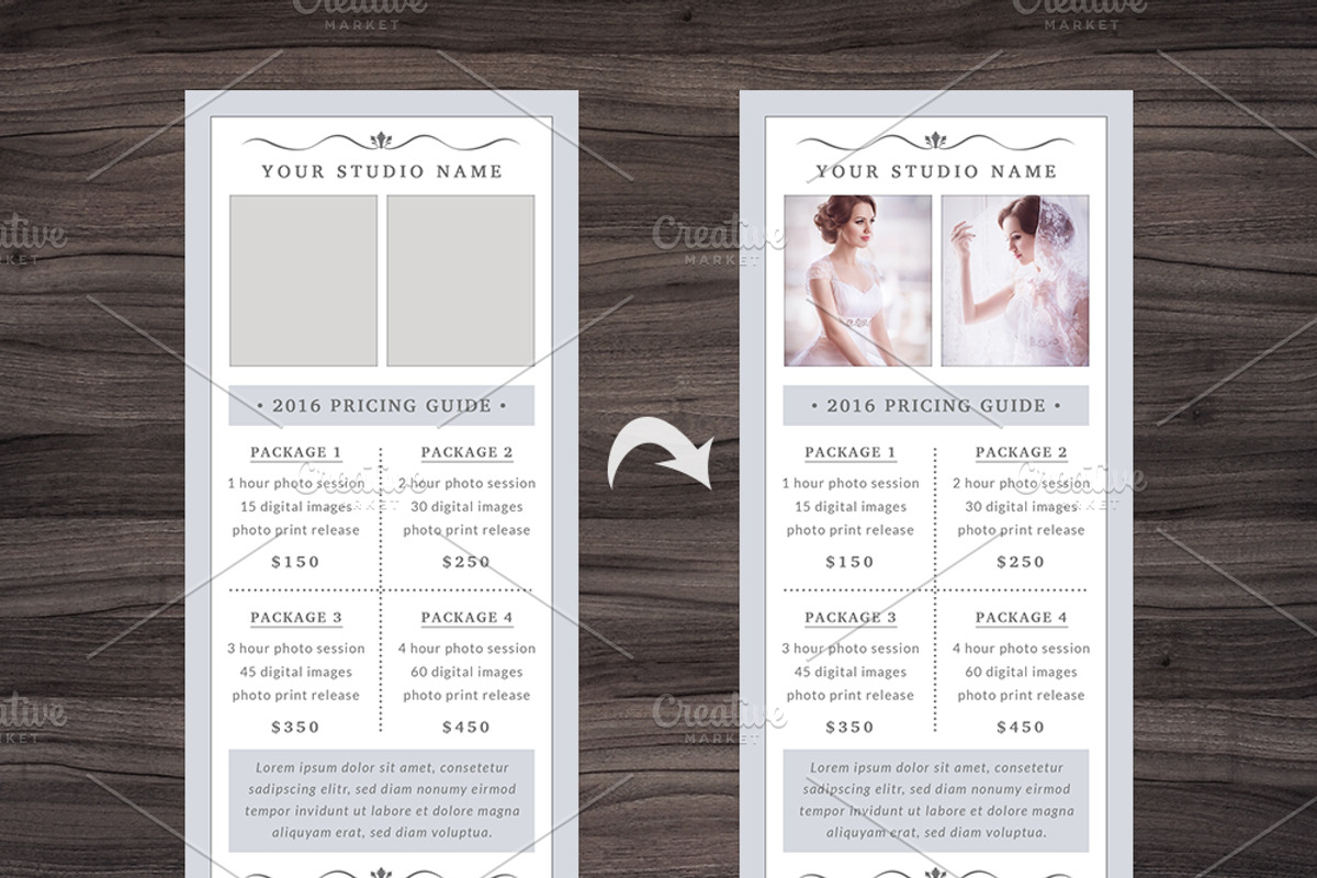 Photography Rack Card Template, a Flyer Template by NM-Design-Studio