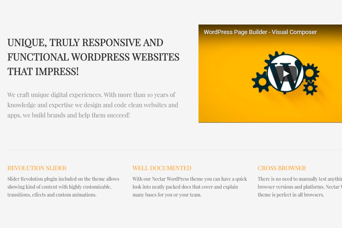 Nectar Multi-Purpose WordPress Theme