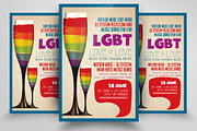 LGBT Pride Party Flyer / Poster, a Flyer Template by Business Flyers