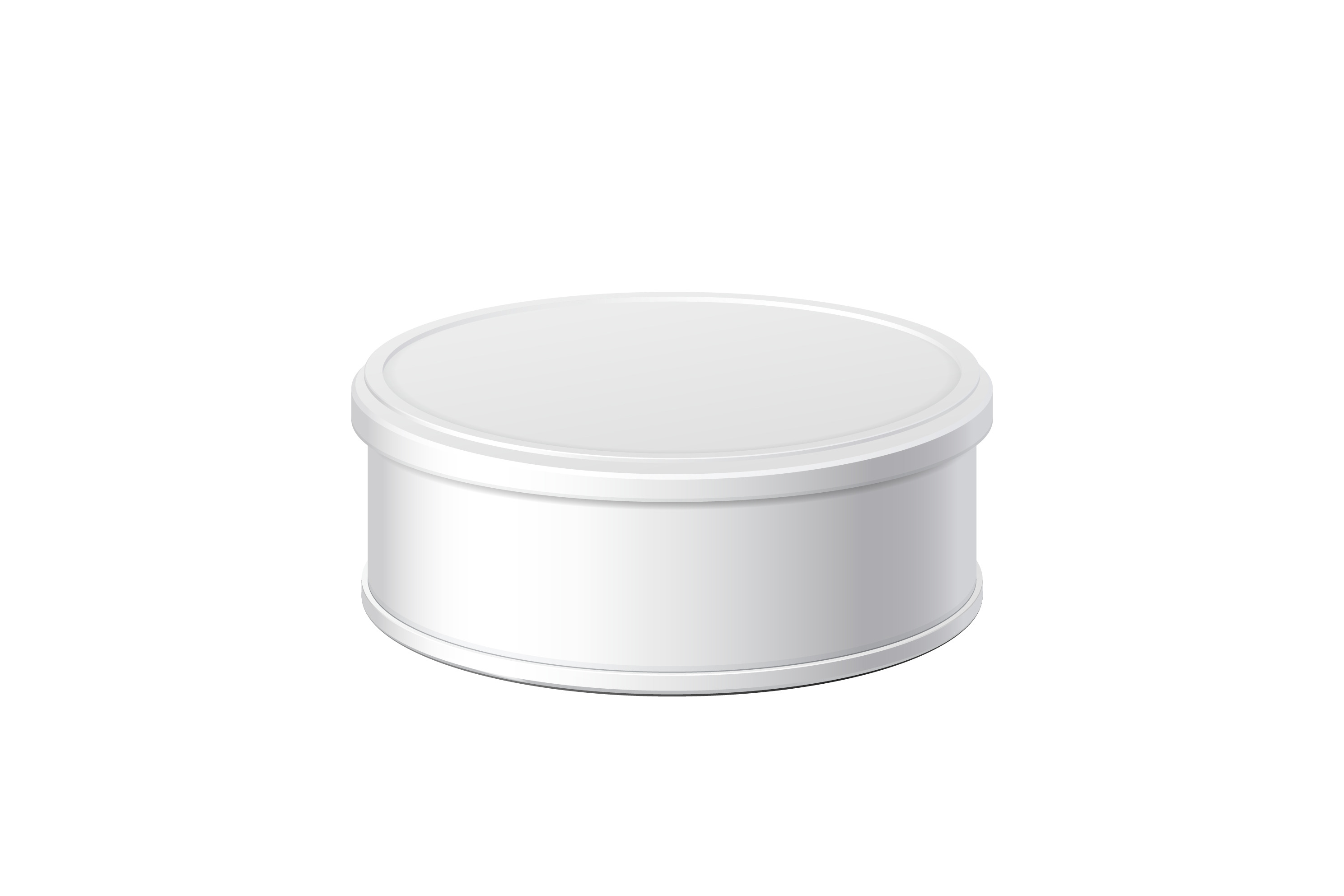 White can with a lid. Packing, a Cups & Container Mockup by Sunny