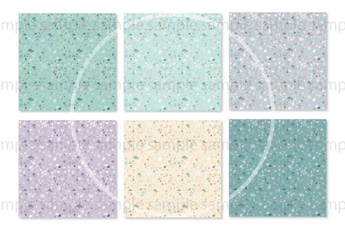 Seamless Pastel Terrazzo Pattern, a Pattern Graphic by Paper Tree House ...