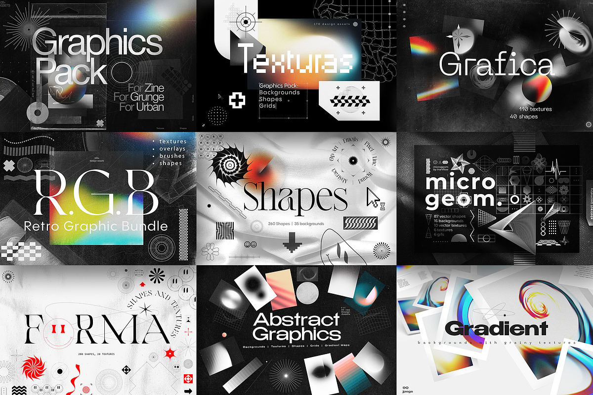 9 IN 1 GRAPHIC PACKS BUNDLE, a Background Graphic by Inartflow