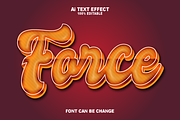 Illustration Farce 3D Text Effect | Layer Styles ~ Creative Market