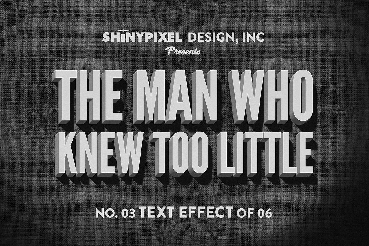 Old Movie Title Text Effect, a Brushes & More by ShinyPixel