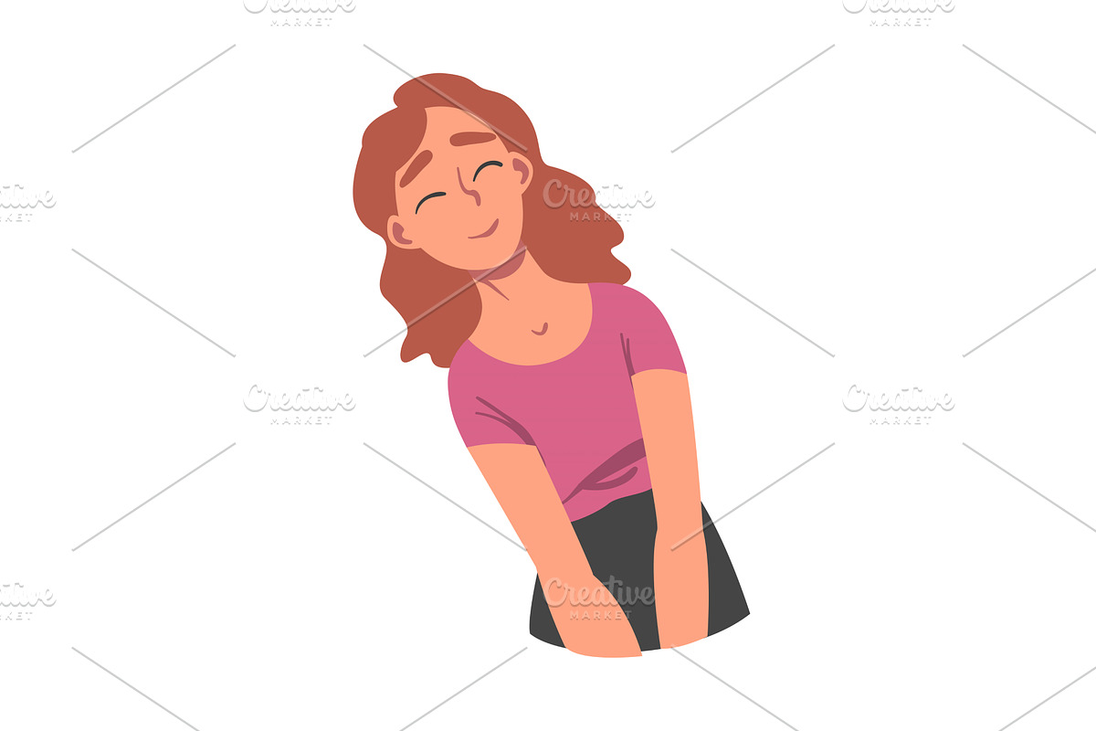 Young Lying Woman, View from Above, a Person Illustration by TopVectors ...