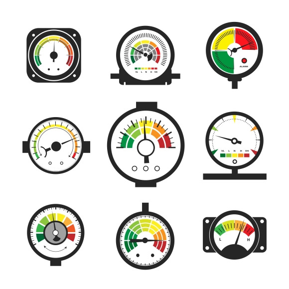 Manometer set, a Graphic by Microvector