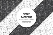 Seamless Space Patterns, a Pattern Graphic by Wild Ones