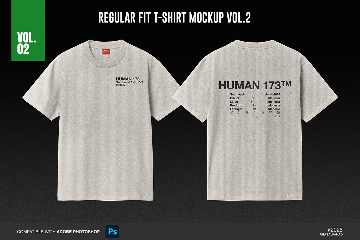 Regular Fit T-shirt Mockup Vol.2