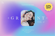 100 Aesthetic Gradient Backgrounds, a Background Graphic by ...