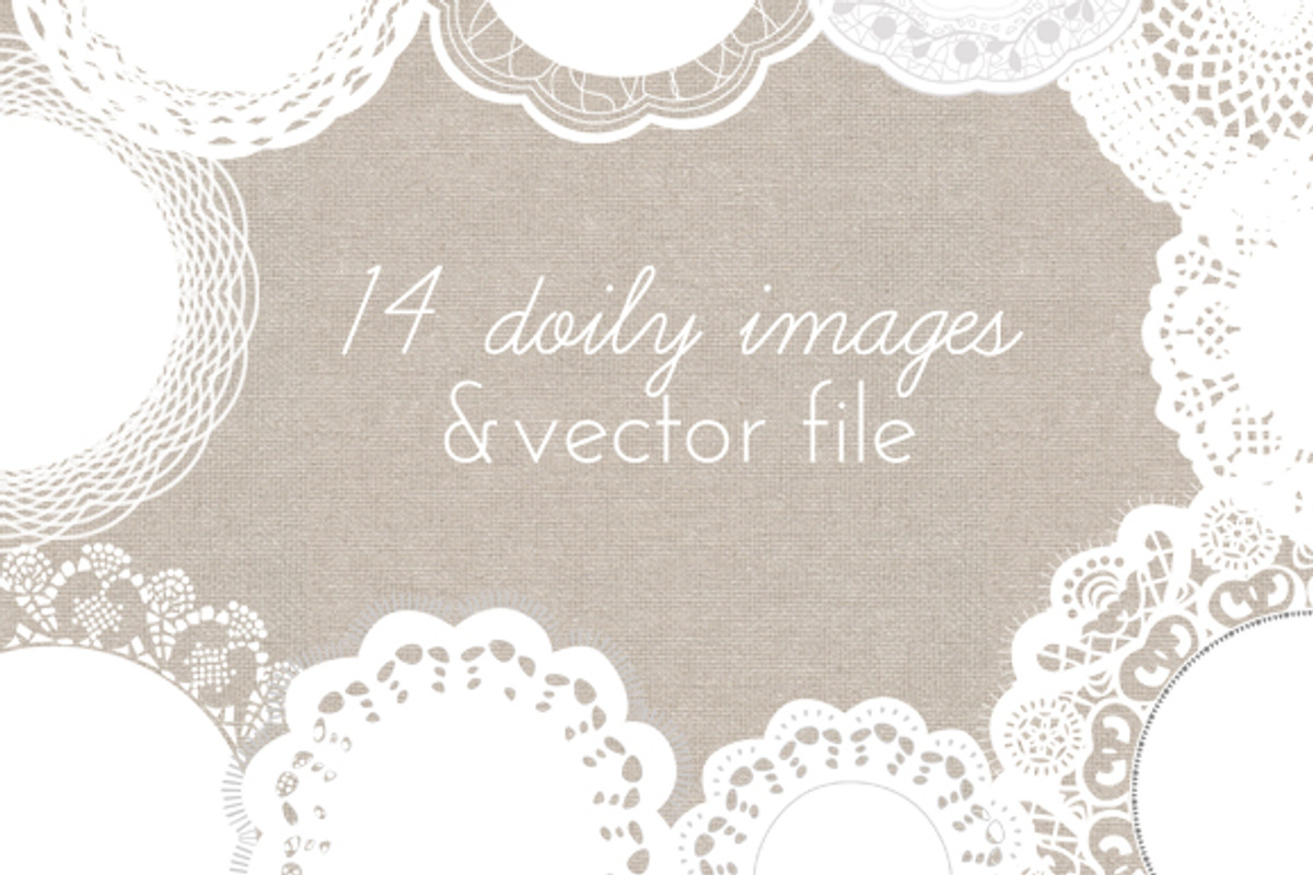 Doily Vector - Doily Clip Art, a Graphic by Angie Makes