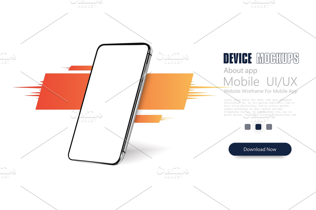 Smartphone frame less blank screen, an Object Graphic by ZinetroN