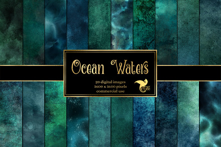 Ocean Strata Textures, a Texture Graphic by Digital Curio