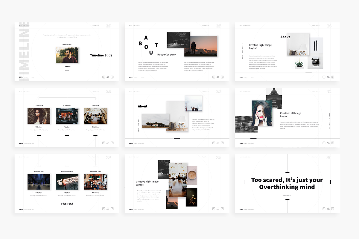 Hope White Powerpoint Template