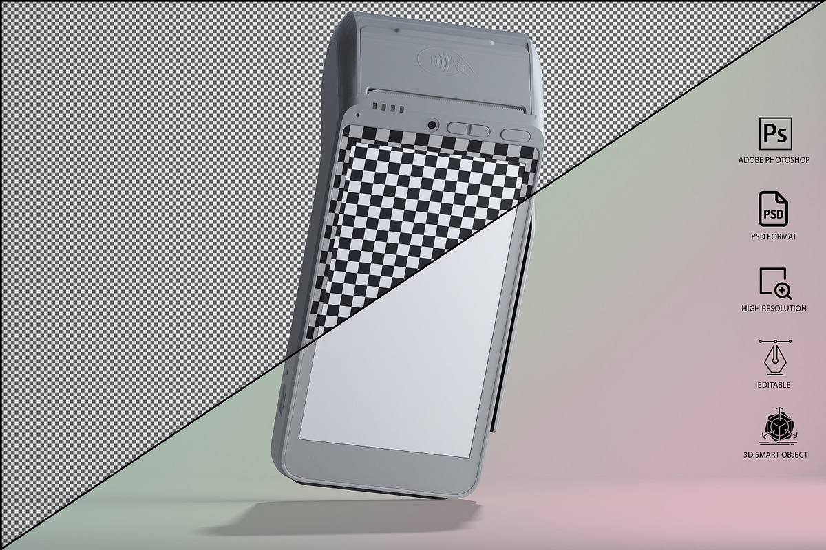 Point of Sale Terminal POS Mockup