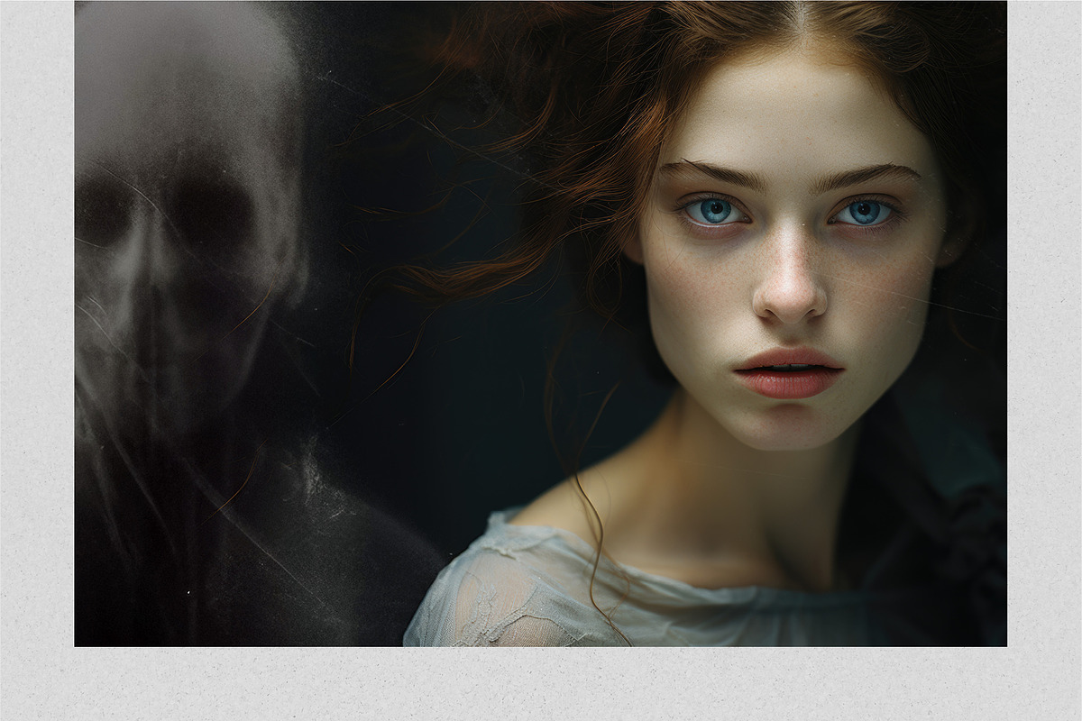 Creepy Halloween Ghosts Overlays, a Brushes & More by PhotoSpirit