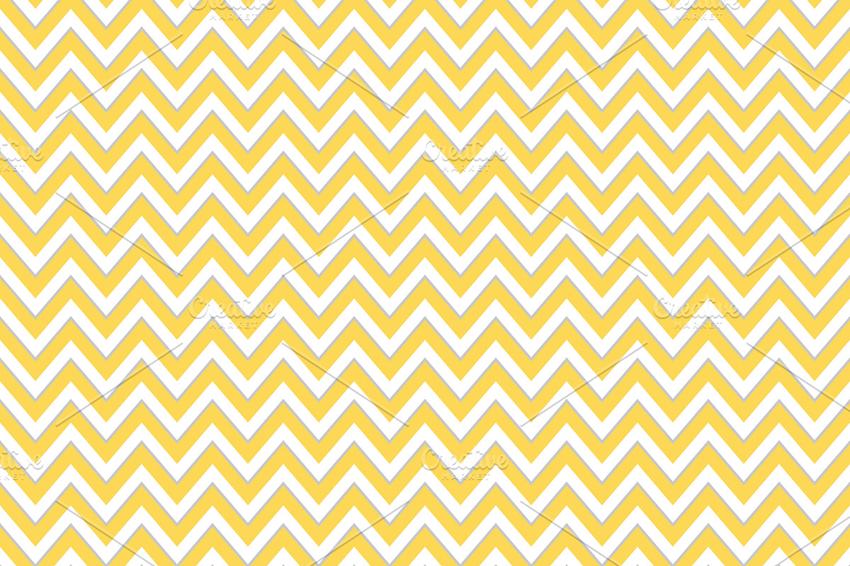 Gray & Yellow Chevron Digital Papers, a Pattern Graphic by SubwayParty ...
