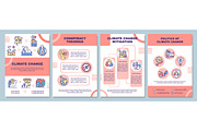 Climate change brochure template, a Brochure Template by bsd studio