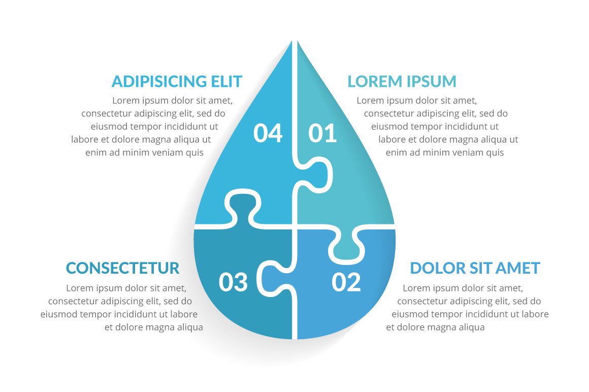 Water Drop Infographics | Graphics ~ Creative Market