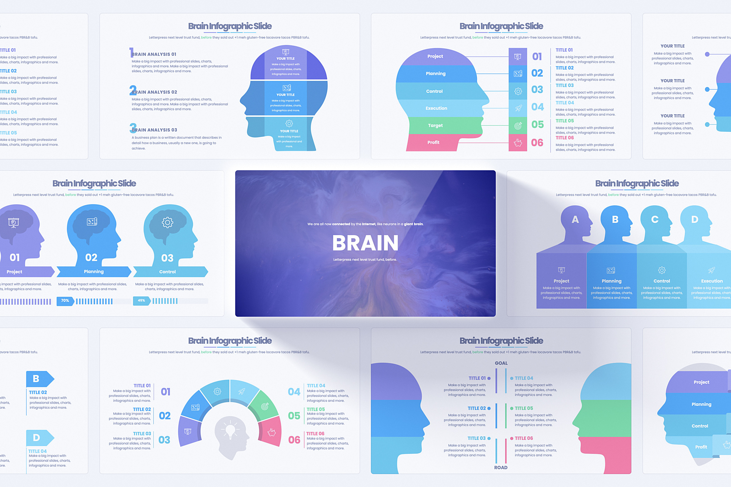 BRAIN PowerPoint Infographics