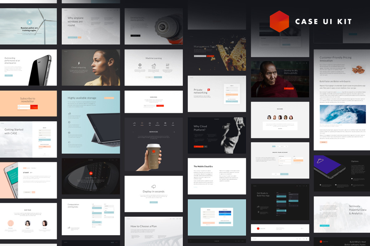 CASE UI Kit, a Templates & Theme by Burocrate shop