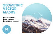 Geometric Vector Masks, an Object Graphic by Offset