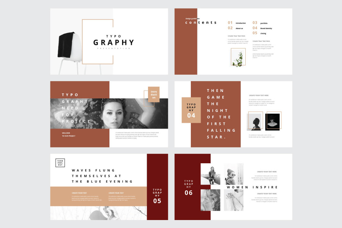 TYPOGRAPHY - Google Slide Template, a Presentation Template by Shafura