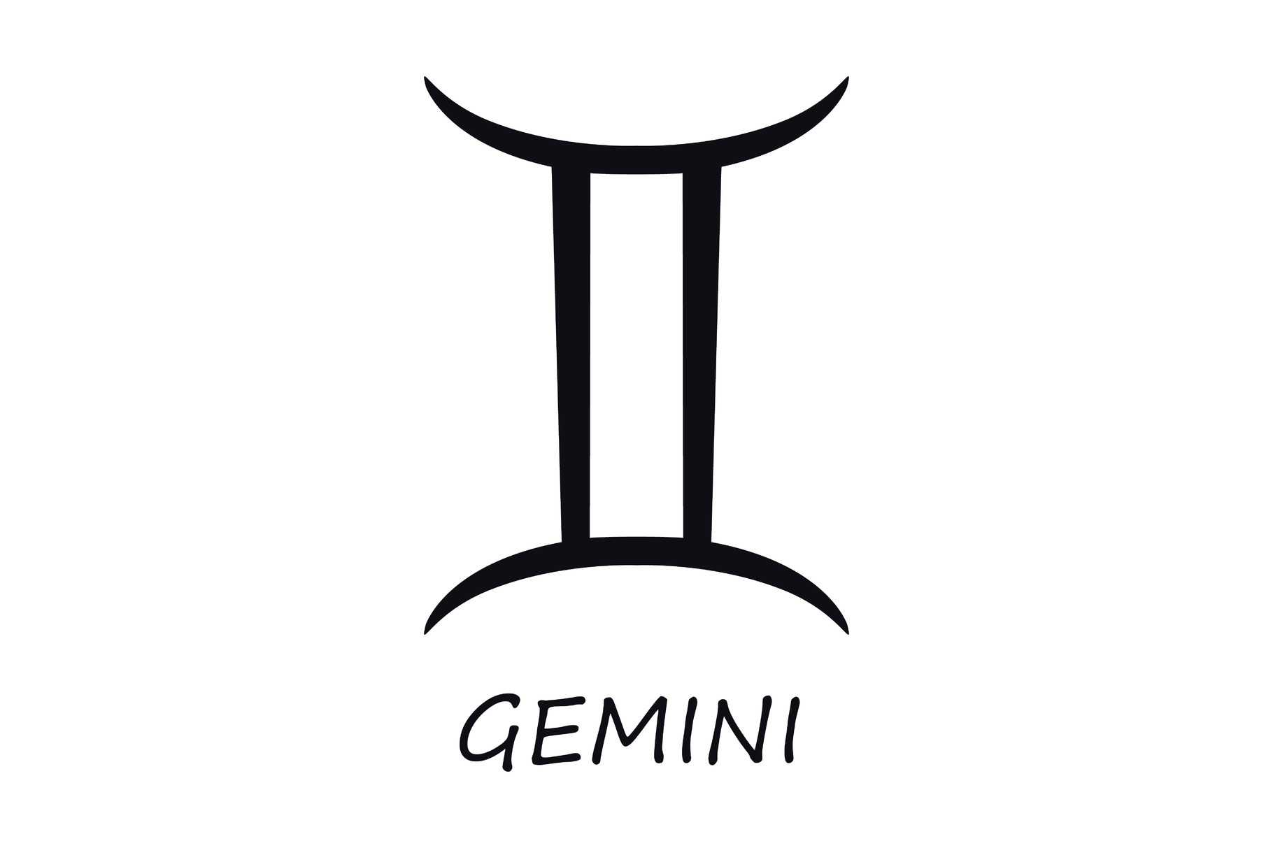 Gemini zodiac sign | Object Illustrations ~ Creative Market