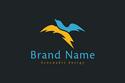 Lightning Bird Custom Logo | Creative Market