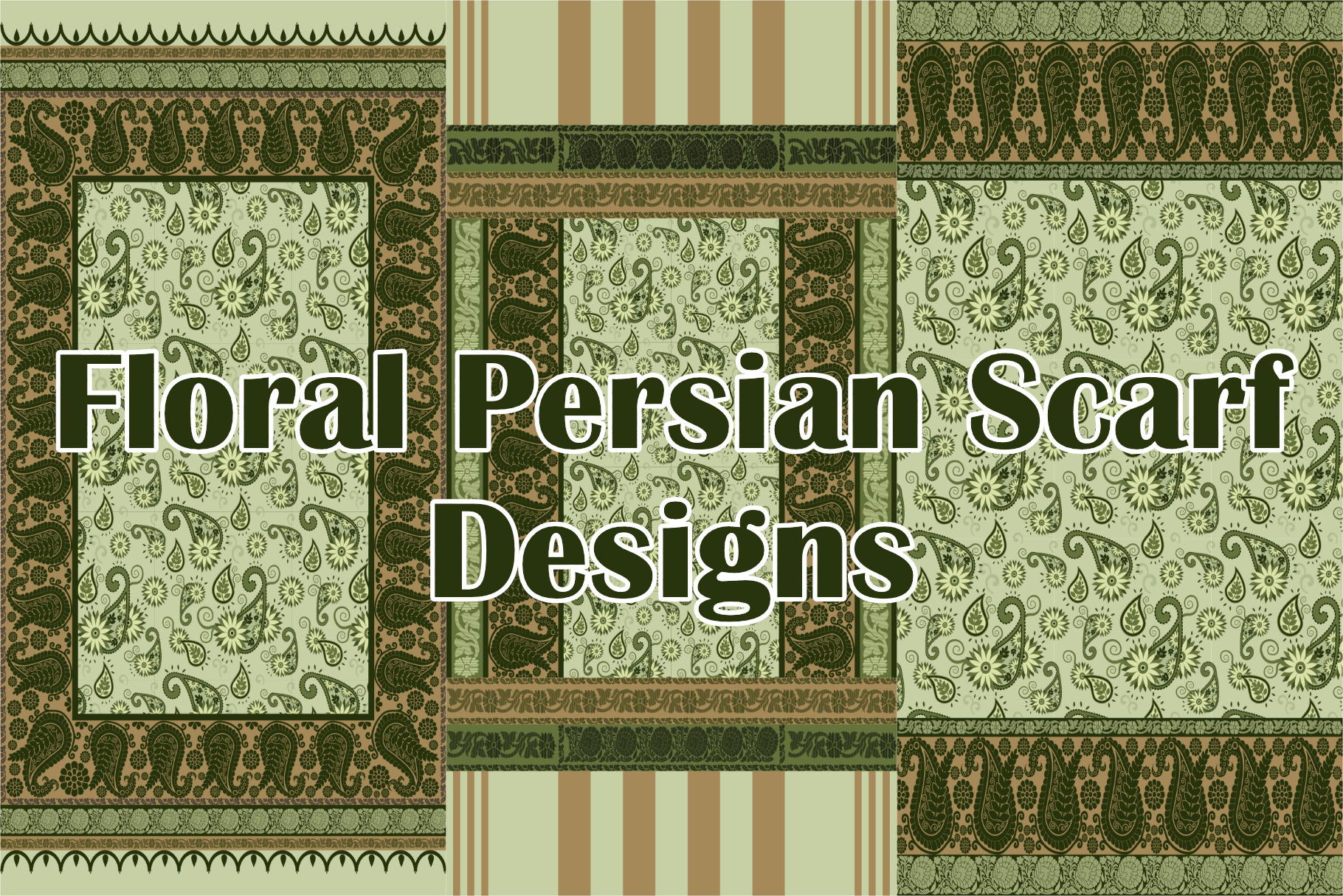 Floral Persian scarf