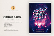 Crowd Party, a Flyer Template by What a Story
