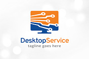 Desktop Service Logo Template, a Branding & Logo Template by gunaonedesign