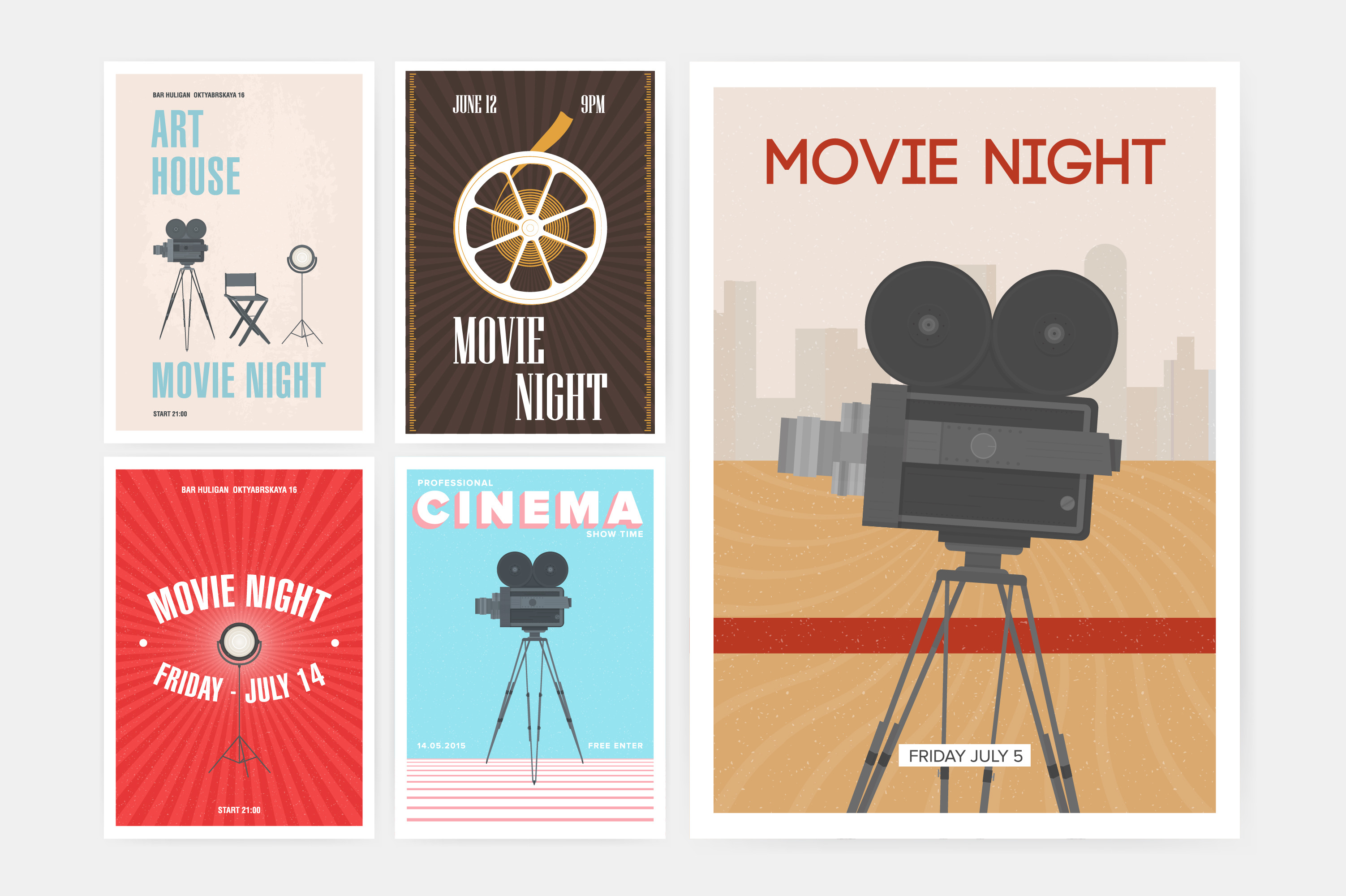 Posters for movie festival, an Illustration by Good Studio