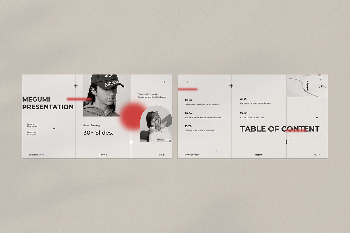 Megumi Brand Strategy - Powerpoint, a Presentation Template by Surotype ...