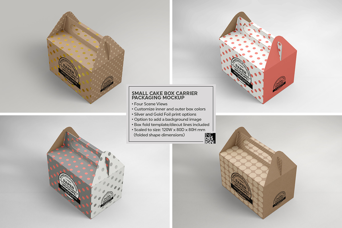 Small Box Carrier Packaging Mockup, a Packaging Mockup by INCDesign