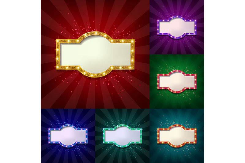 Retro frames cinema set., a Background Graphic by Aromeo