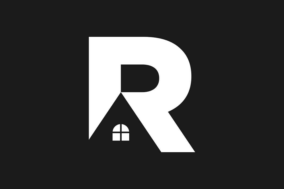 Letter R Roof Home Logo, a Branding & Logo Template by sore.studios