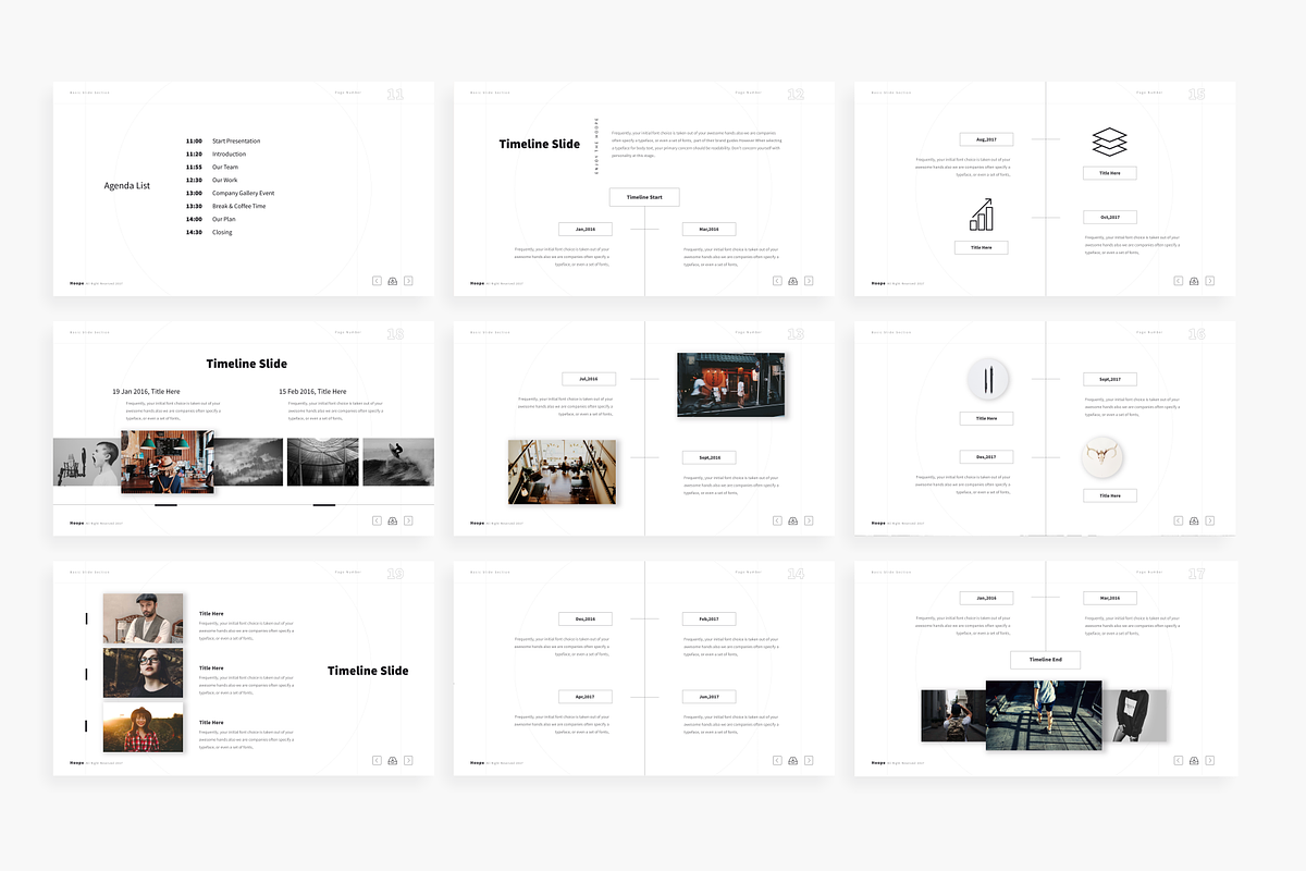 Hope White Powerpoint Template