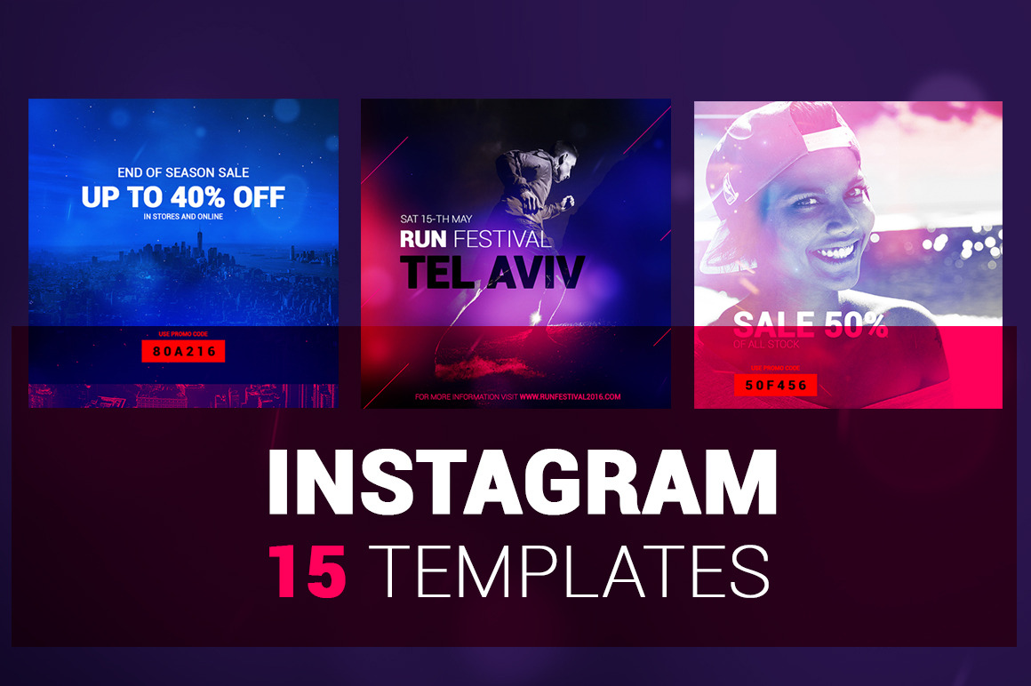 15 Instagram Templates - ColorPack, a Social Media Template by Ceaso Store