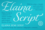 Elaina Script, a Script Font by Laura Worthington | elaina font, elaina in cursive, elaina ...