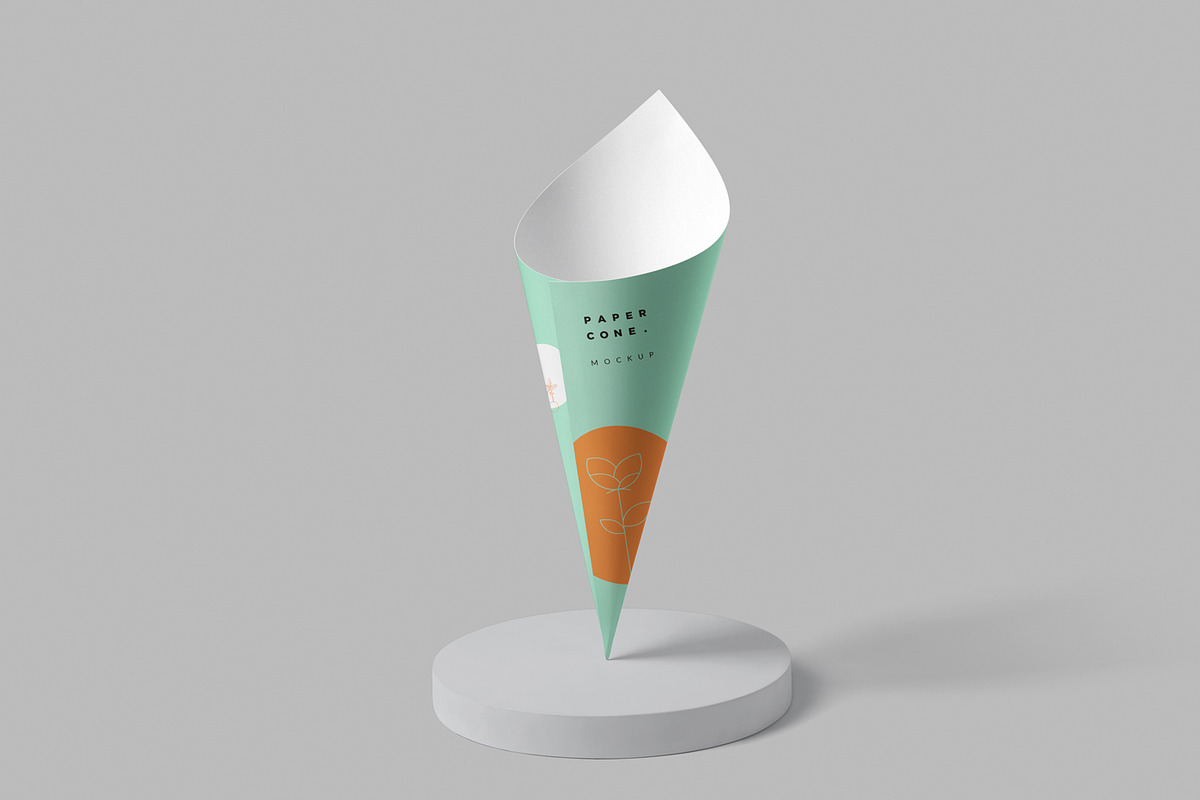 Paper Cone Packaging Mockups, a Packaging Mockup by DesignNeutrons