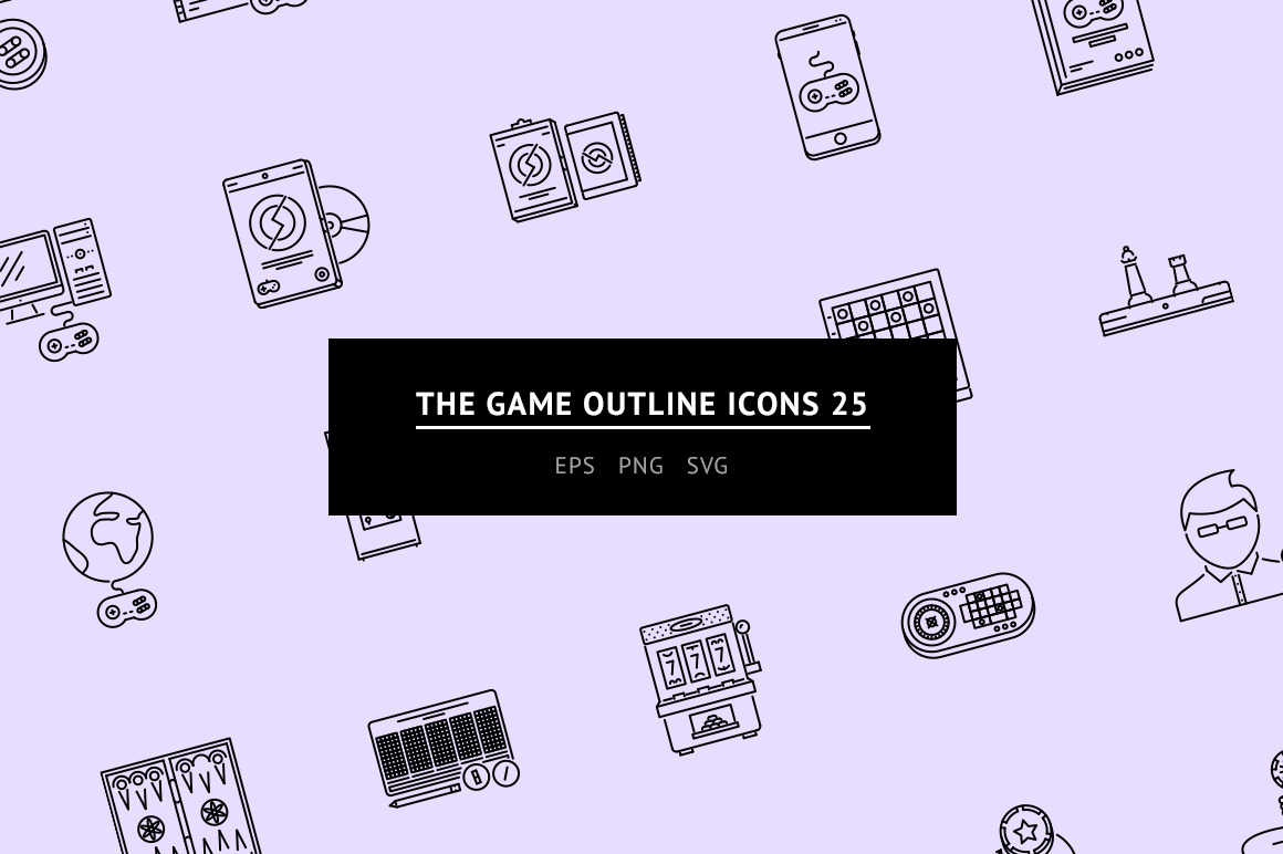 The Game Outline Icons 25, an Outline Icon by Last Spark